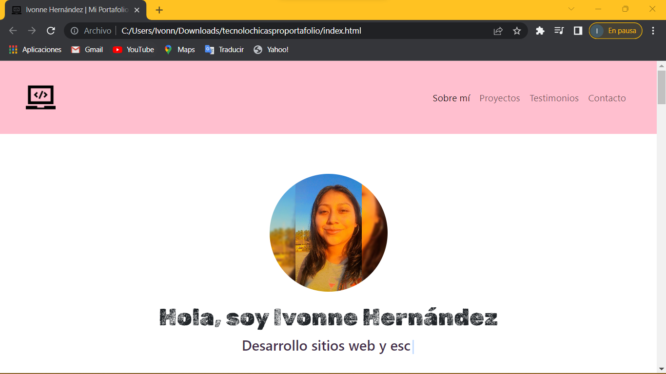 Ivonne Hernández | Mi Portafolio de Proyectos Web